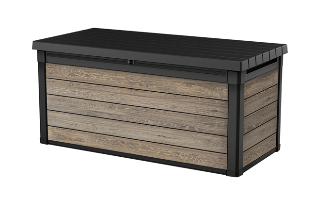 Signature Ashwood Brown 150 Gallon Storage Deck Box - Keter US