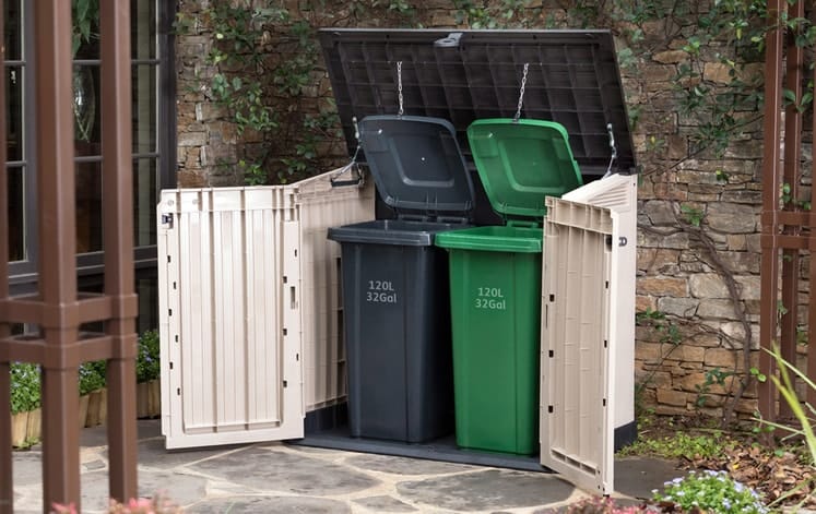 SIO Midi Brown Small Storage Shed - 4x2 Shed - Keter US