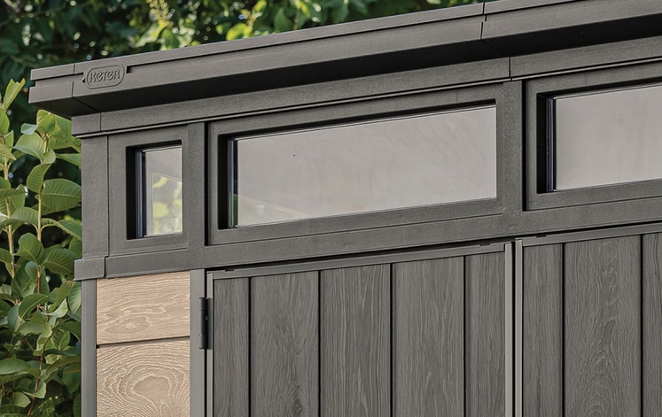 Keter Signature Shed 9x7ft - Ashwood Brown - Keter UK