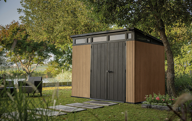 Keter Signature 97 Tuinhuis - 279x218x226cm - Venetian Bruin - Keter NL