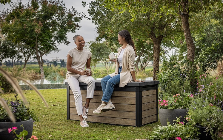 Keter Signature 570L Storage Box - Ashwood Brown - Keter UK