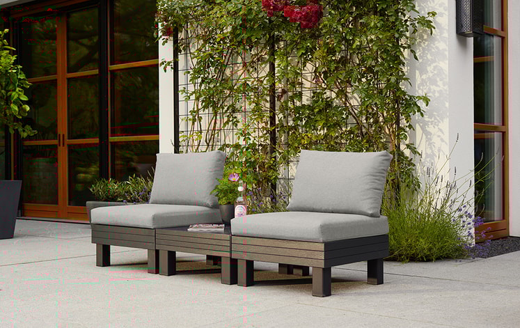 Elements 4 Seater Modular Lounge Set - Graphite