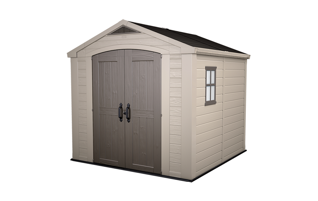 Factor Brown Large Storage Shed - 8x8 Shed - Keter US