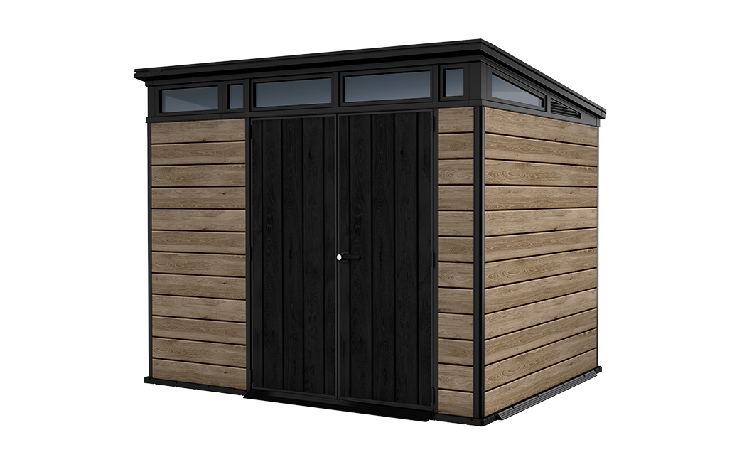 Keter Signature Shed 9x7ft - Ashwood Brown - Keter UK