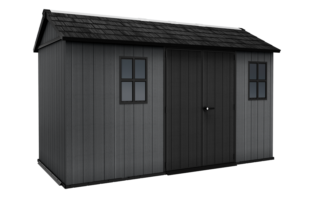 Keter Newton Plus Shed 13x7.5ft - Grey - Keter UK