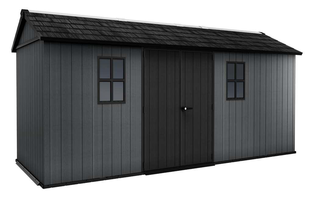 Keter Newton Plus Shed 17x7.5ft - Grey - Keter UK